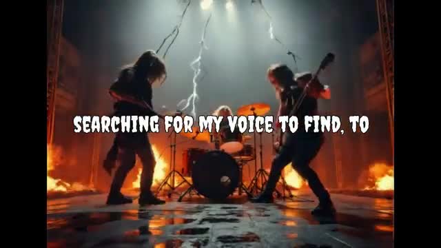 Create a powerful and dynamic animated metal lyric video by ...