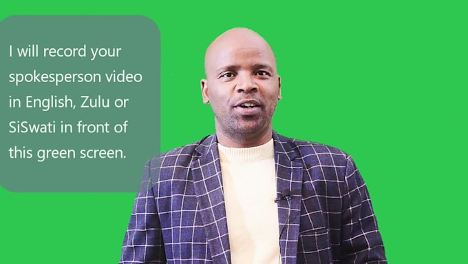 Be spokesperson southern african male english zulu and siswati, lets ...