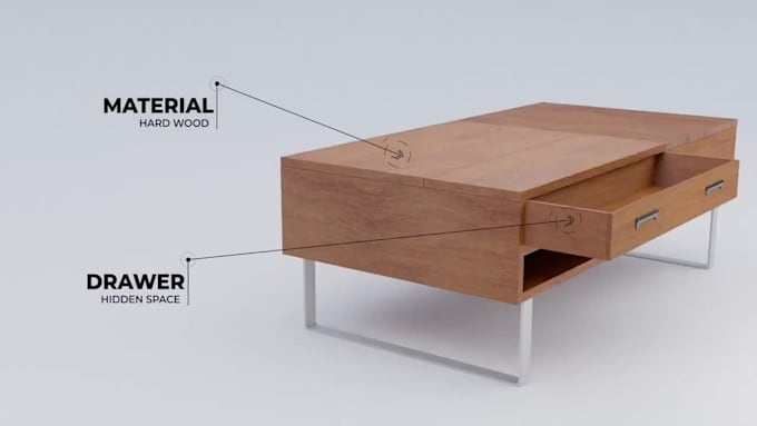Create 3d model furniture realistic 3d furniture animation and design ...