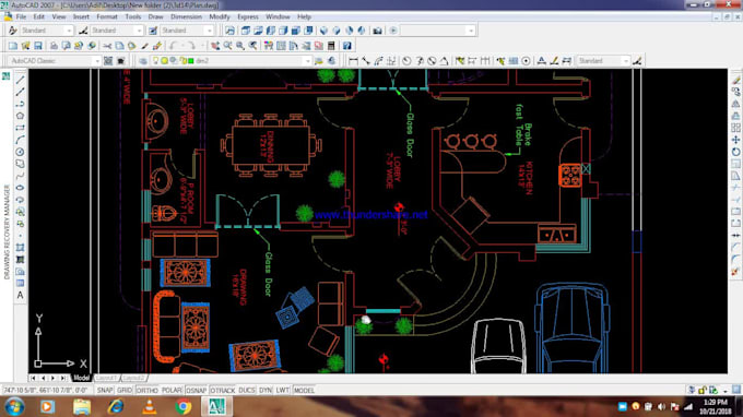 Make 2d architecture floor plans using autocad by Adiljaved140 | Fiverr