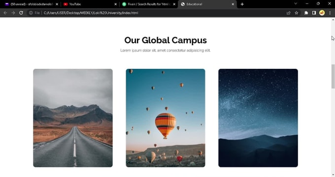 Create Html Css Javascript And React Responsive Website By Timothics Fiverr