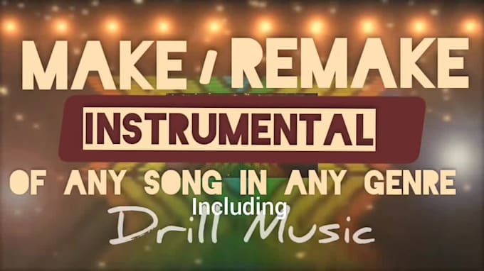 Make or remake instrumental of any song in any genre by Moses_music ...