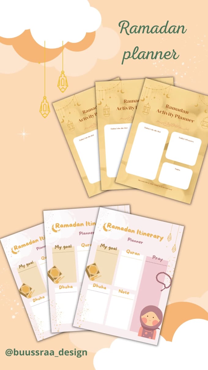Design a ramadan planner by Bussra21 | Fiverr