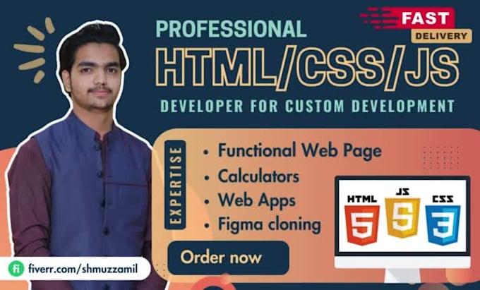 Do custom web pages using html css and javascript js by Shmuzzamil | Fiverr Do custom web pages using html css and javascript js by Shmuzzamil | Fiverr
