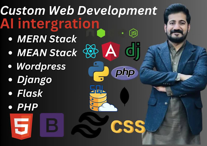 Build responsive full stack web app with modern technology by Hussnainarshad3 | Fiverr