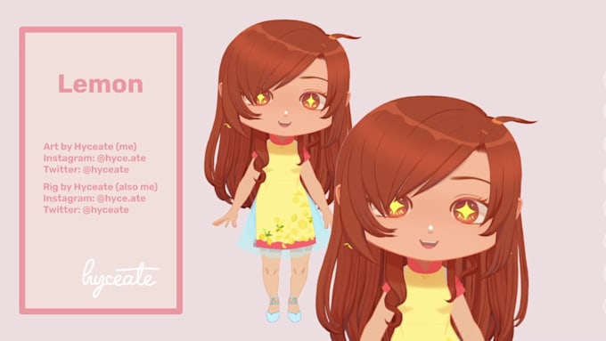 Rig your character for vtubing with live2d by Hyceate | Fiverr