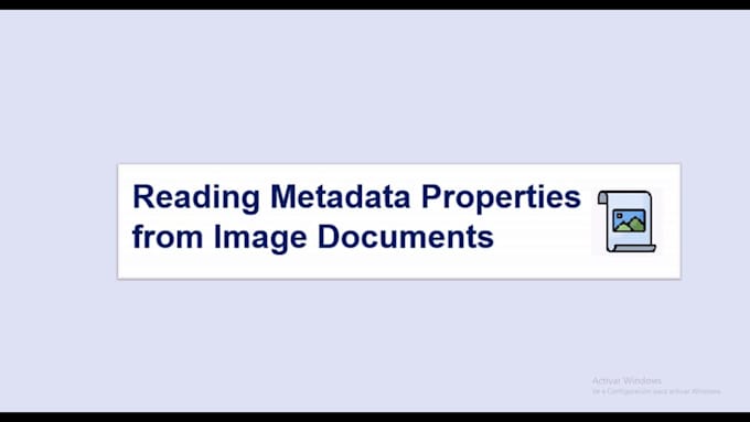 Extract metadata from your files by Agonza1101 | Fiverr