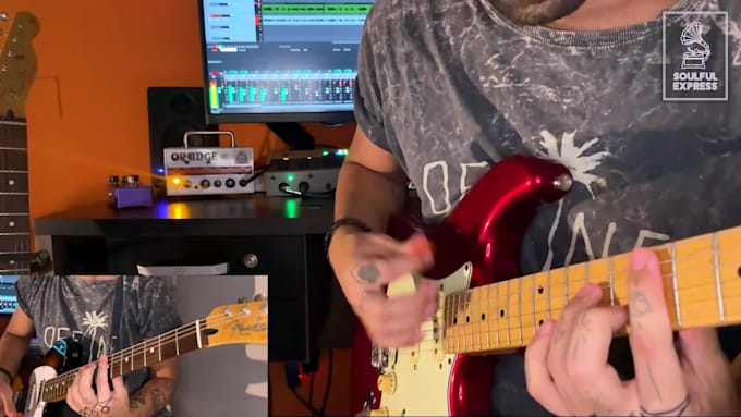 Record pop and funk guitar grooves for your song by Gabrielopes | Fiverr