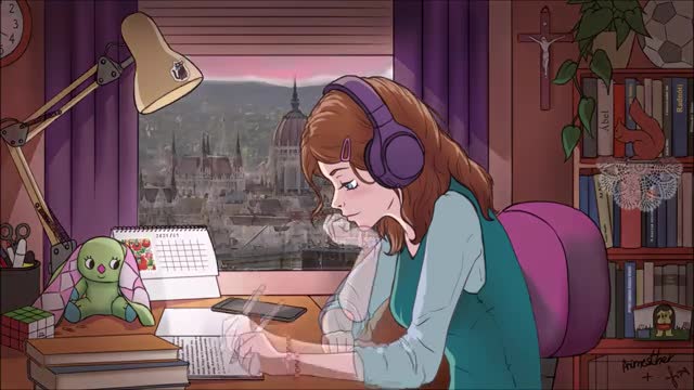 Create Lofi Animation Loop Animation Gif Animation Image Animation | My ...