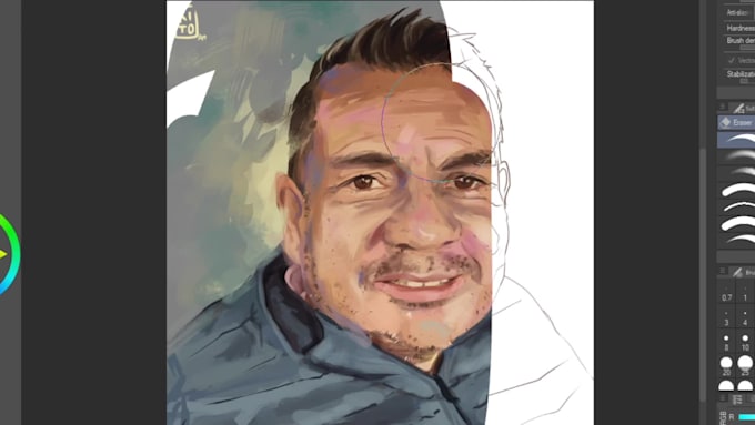 Draw a professional digital custom portrait from your photo by Kitoam ...