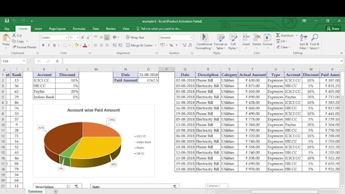 Create professional excel dashboards, reports and data visualization by Md_ayan189 | Fiverr