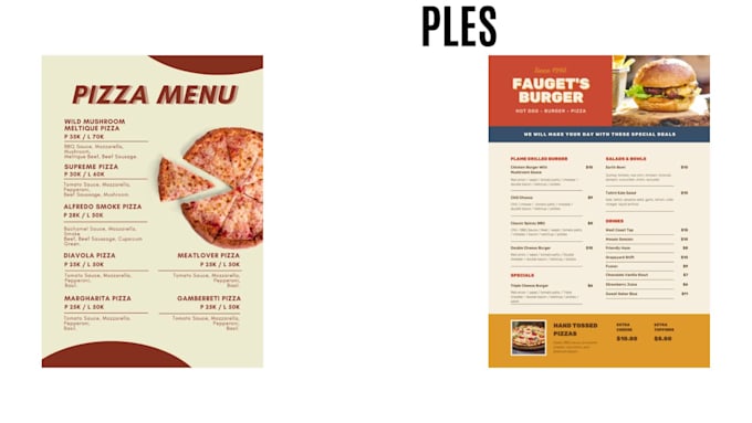 Design modern restaurant cafe bar menu cards by Muhammamkhuram | Fiverr