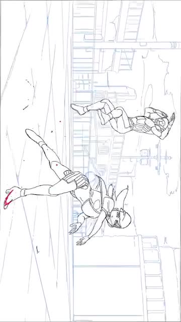 Create 2d line art and frame by frame traditional pencil sketch ...