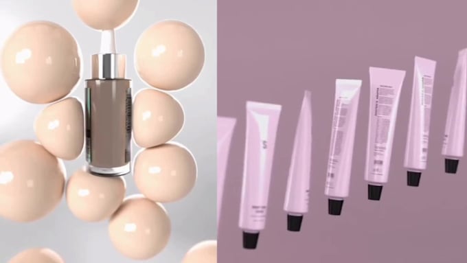 Create 3d cosmetics animation, 3d skincare animation, cosmetic design ...