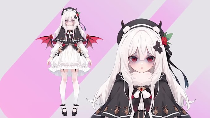 Draw and rig live2d vtuber model, 2d vtuber model, live2d rigging ...