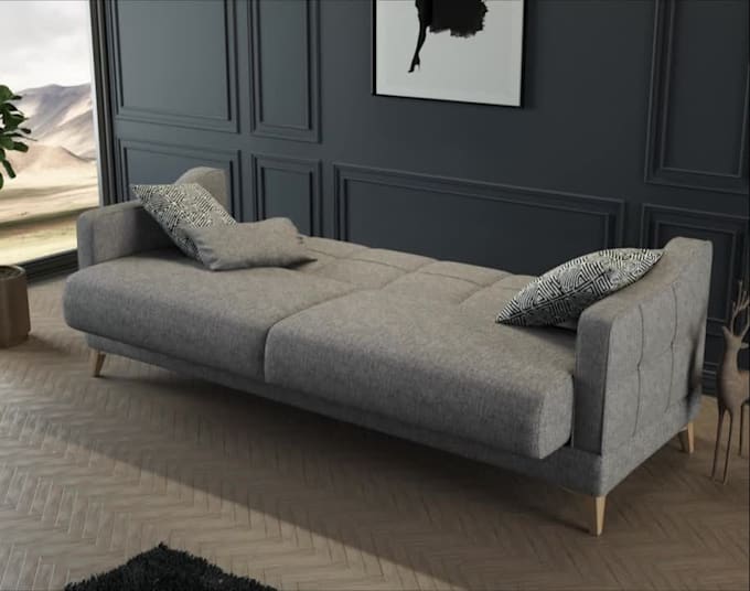 Render awesome cgi 3d sofa animation, rendering for furniture, 3d model ...