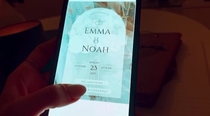 Create invitations with interactive buttons by Abrilallende | Fiverr