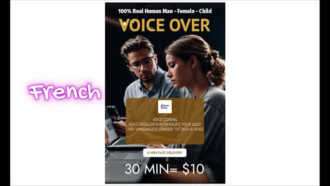 Create real human like ai voice over text to speech and cloning voice fast by Januszjulian | Fiverr