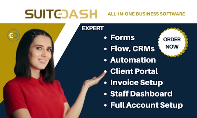 Setup suitedash forms, flow, client portal, and white label crm dashboard by Marketing_ruki | Fiverr