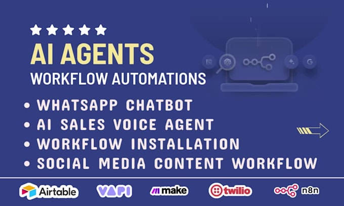 Setup n8n ai agents, vapi, relevance ai, n8n workflow, n8n automation, n8n api by Smith_oluremi ...