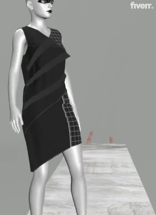 Design 3d fashion animation and render images for your clothing product ...