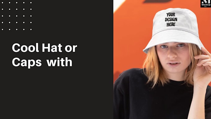 Create a cool hat or caps with your own idea with mock up by Mockuponly ...
