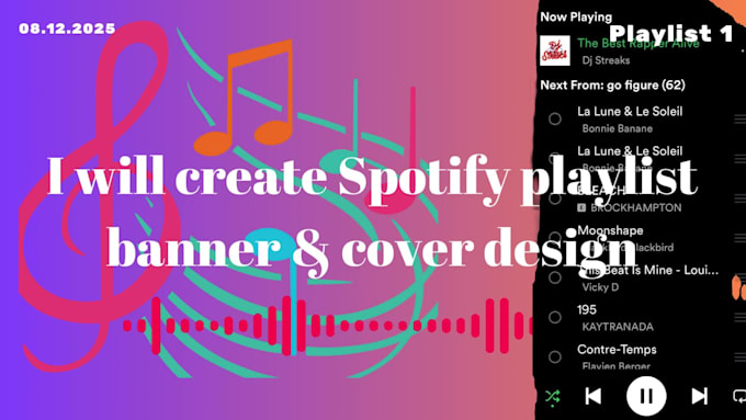 Create spotify playlist and cover design by Jesse_tutor | Fiverr