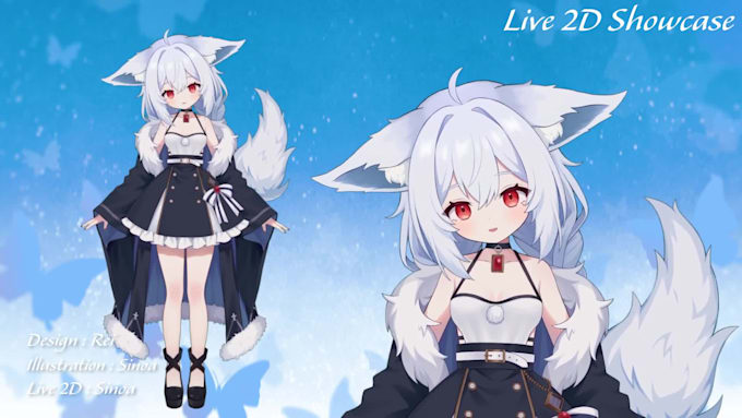 Draw and rig live2d model 2d anime vtuber model live2d model for vtube ...