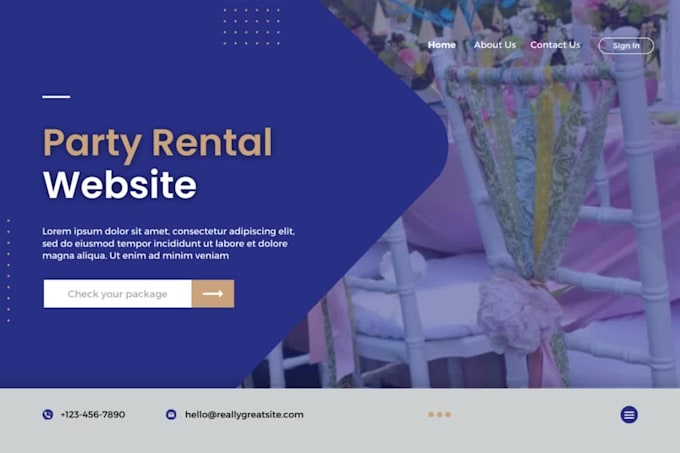 Design a event ticket party rental or photobooth website by Susan_the ...