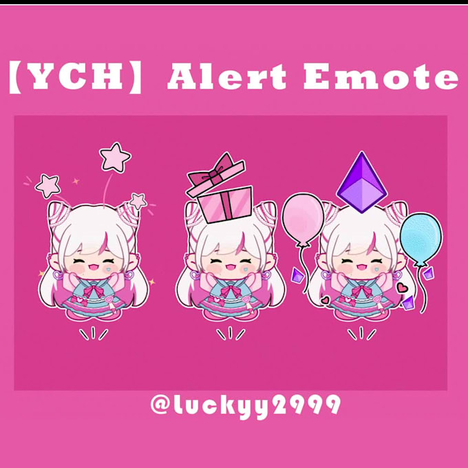 Draw a set of ych full body hit the head alert for you by Guizz29 | Fiverr