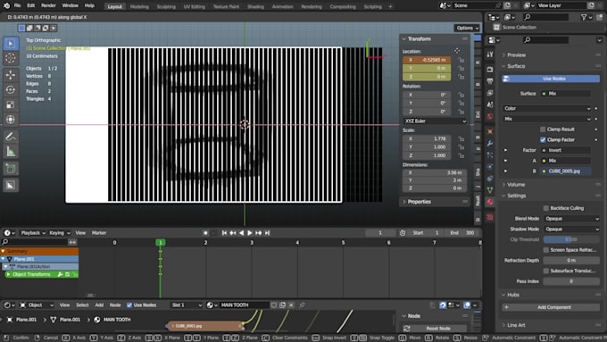 Design optical illusions tattoo scanimation by Danielarchitect | Fiverr