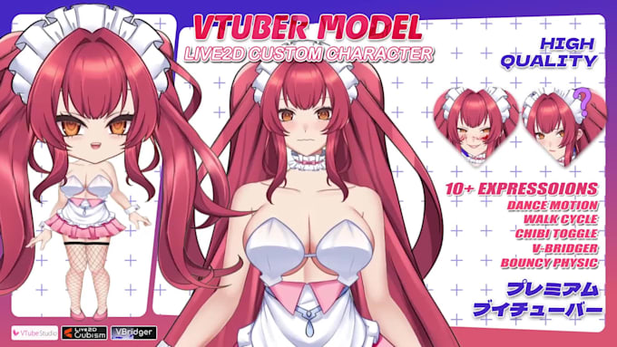 Make live2d vtuber models and rigging by Twitch_master | Fiverr
