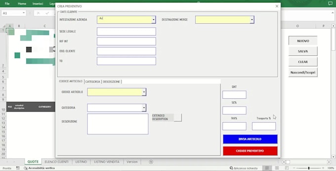 Do excel vba, automation, macro, formulas and buttons by Davideantonacci | Fiverr
