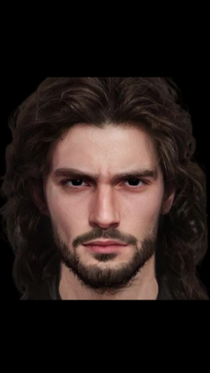 3d model realistic 3d metahuman 3d game character xgen hair for unreal ...