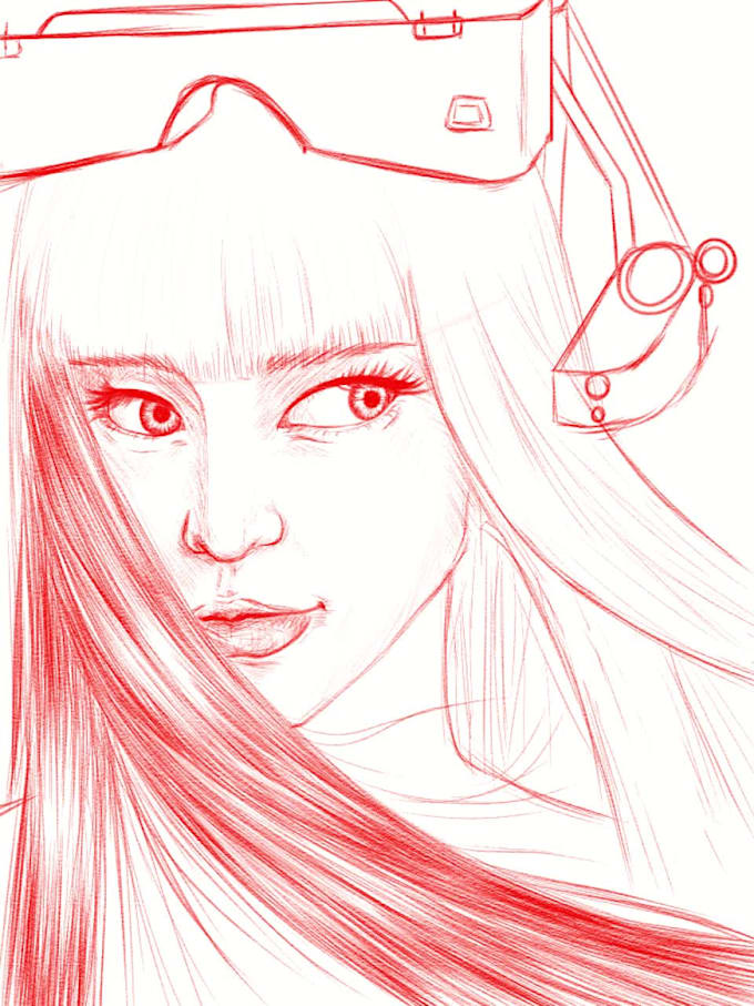 Draw your oc line art with any style possible by Exharts | Fiverr