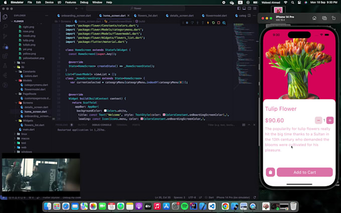 Convert adobe xd , figma and any type of ui to flutter code by Hamadahmad_dev | Fiverr