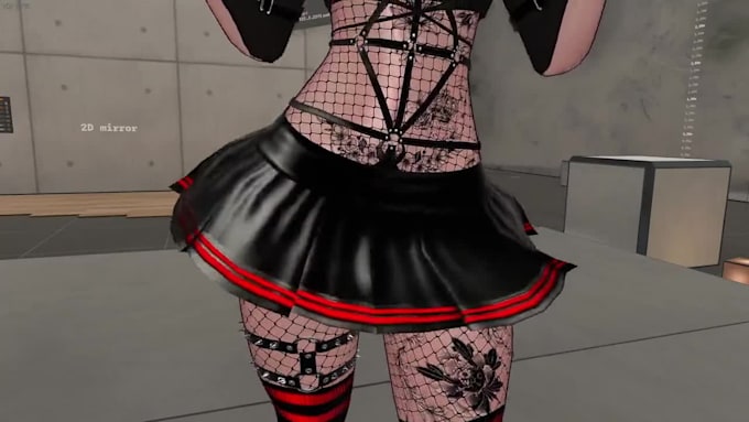 Vrchat avatar 3d character model vtuber vrc vr avatar facerig live2d ...