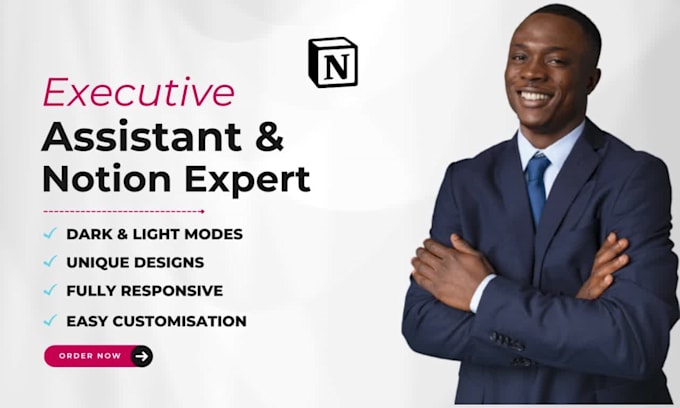 Be admin and tech notion template executive assistant notion expert va by Richyverse | Fiverr