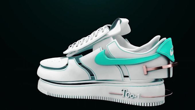 Do cgi and vfx 3d shoe animation, 3d sneaker animation, 3d product ...