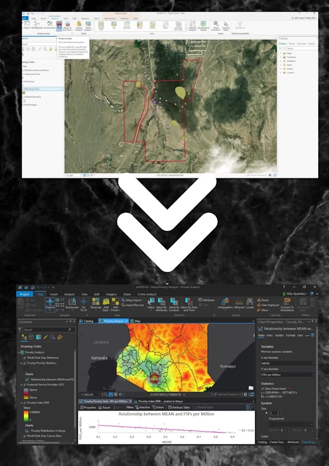 Do spatial gis maps, data analysis and visualization on arcgis pro by ...