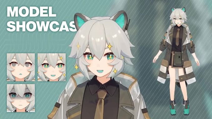 Draw and rig 2d vtuber model, 2d vtuber rigging, 2d vtuber avatar ...