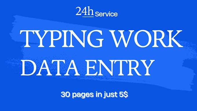 Do data entry, document typing, copy paste and retyping by Izuru_abey ...