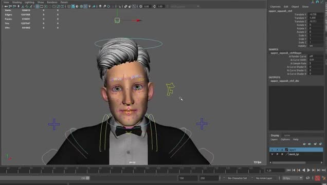 Blendshapes arkit, facial rig, 3d character rigging vrchat rig, ue5 ...