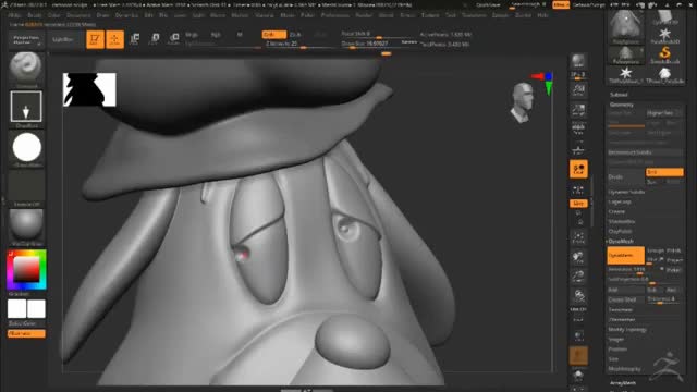 3d sculpting 3d toy and funko pop for printing in zbrush bjd miniature, asset hd by Ibroolong ...