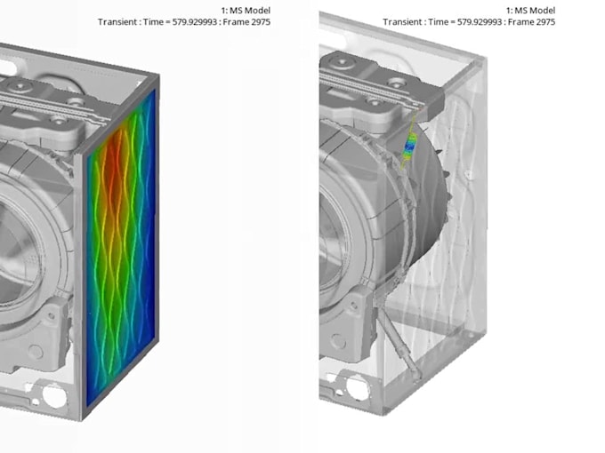 Do simulations fea using cae for washing machine to check vibration and dynamic by Dr_phd_amir ...