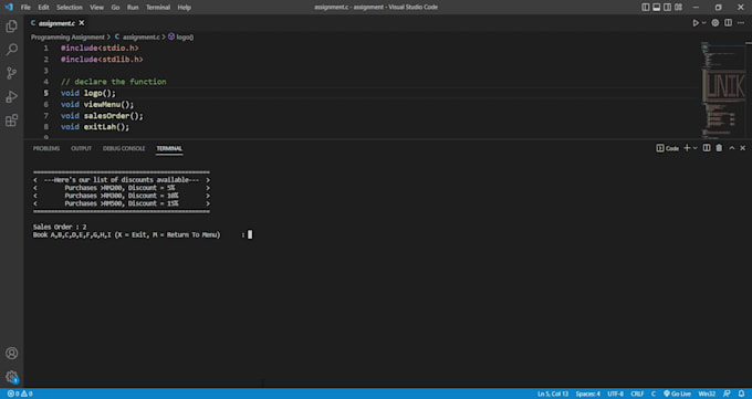 Do C Programming Project By Vansel14 Fiverr