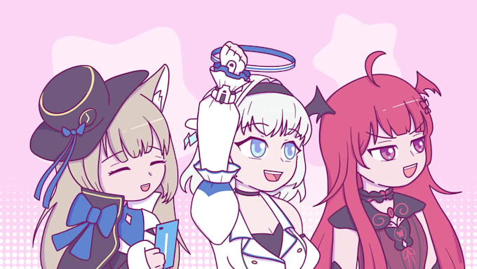 Create a cute anime character animation loop by Mangosteenie | Fiverr