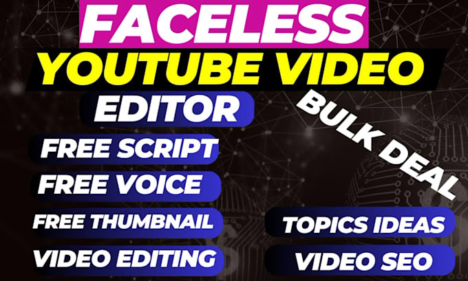 Be your top 10, faceless youtube video editor by Cashcowexpert10 | Fiverr