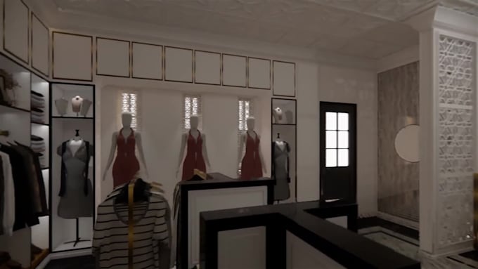 Design and 3d render for your retail store room in 72 hours by Pucuk ...