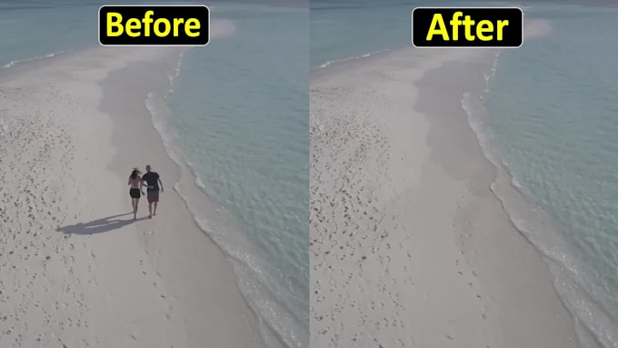 Remove any unwanted object from video retouch, remove people by ...